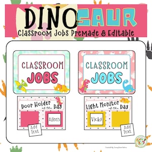 Dinosaur Classroom Decor Theme Bundle Printable Digital Download - Etsy