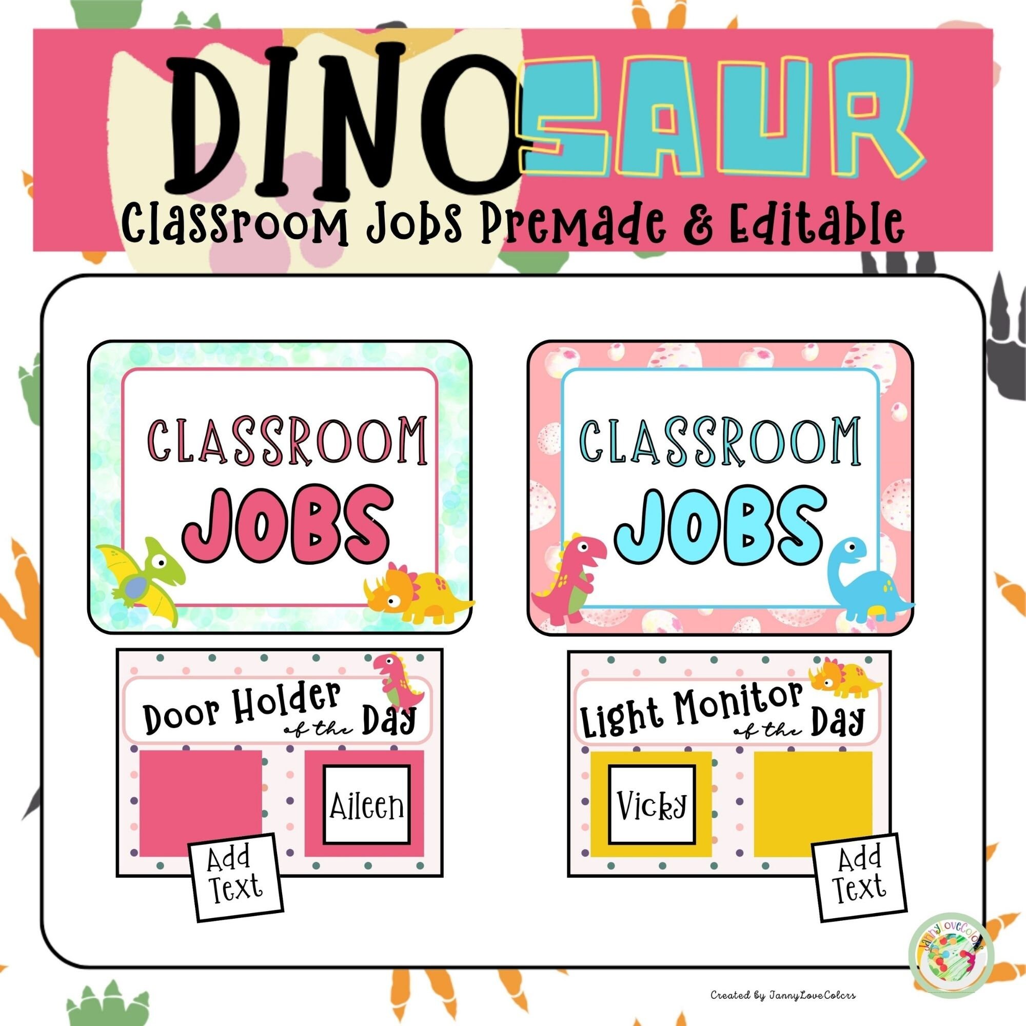 Dinosaur Classroom Decor Theme Bundle Printable Digital Download - Etsy
