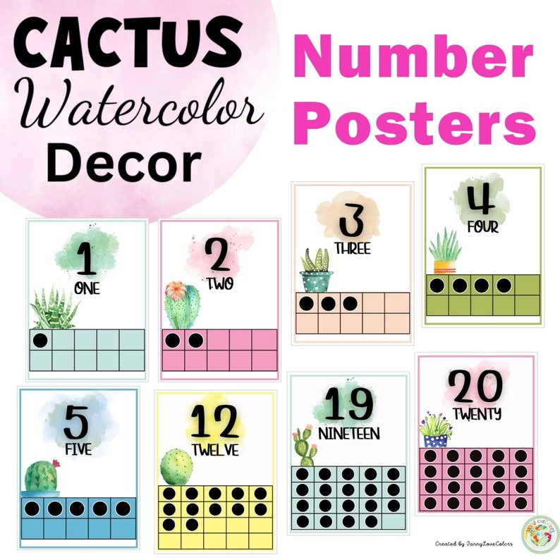 Cactus Classroom Decor Bundle, Easy and Modern Classroom Decorations - Etsy