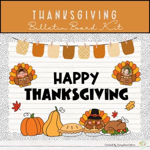 Thanksgiving Bulletin Board Kit: Fall Classroom Decor (digital Download ...