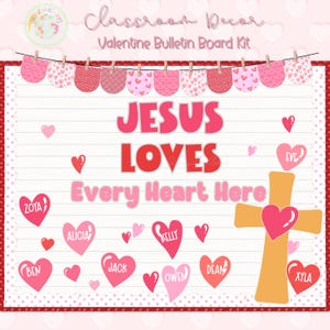 Christian Valentine Bulletin Board | February Classroom Display ...