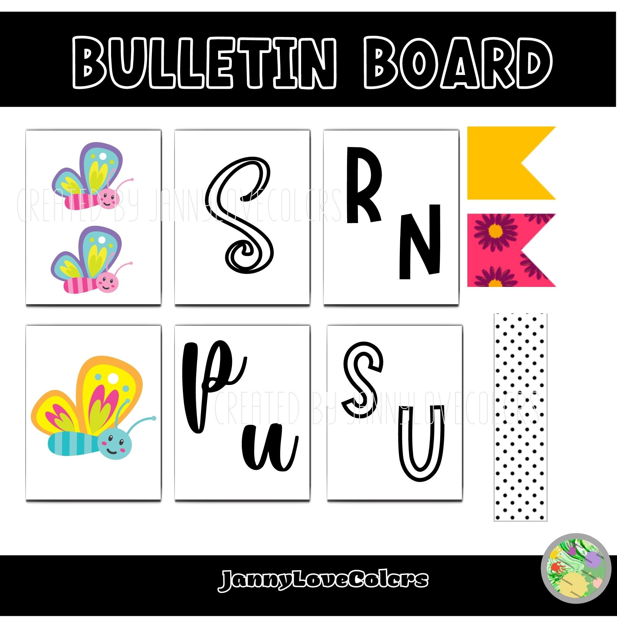 Butterflies Spring Bulletin Board ,door Decoration, Classroom Decor ...