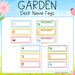 Garden Theme Student Name Plates Desk Tags Editable - Etsy