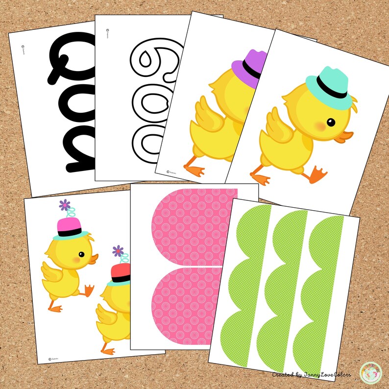 Ducks Spring Bulletin Board Kit Door Decor March & April Classroom ...
