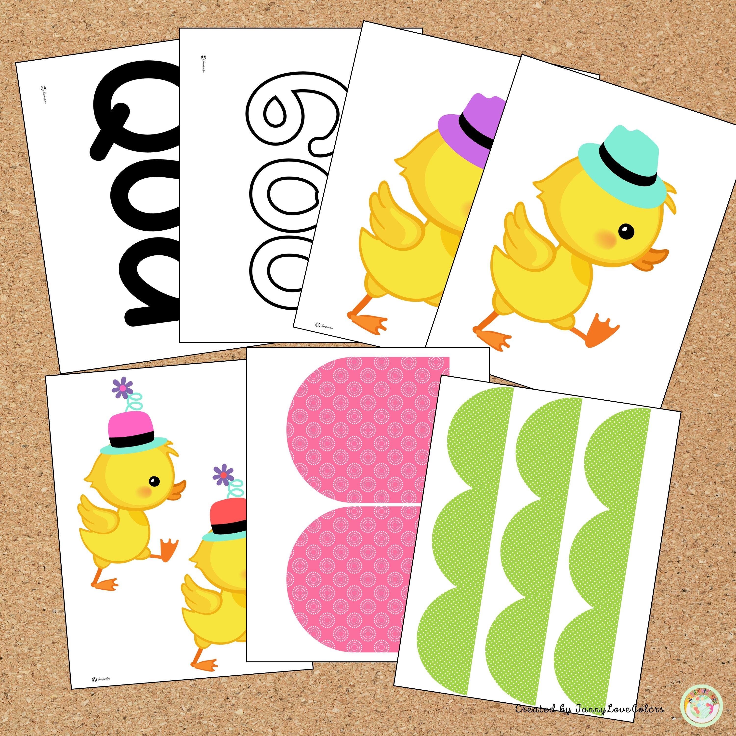 Ducks Spring Bulletin Board Kit Door Decor March & April Classroom ...