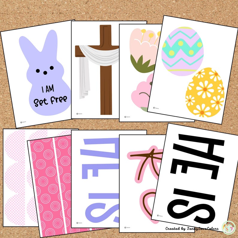 Christian Easter Bulletin Board Kit: Spring Classroom Decor (PDF File ...