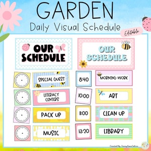 Garden Theme Classroom Decor Bundle: Editable Modern Decorations ...