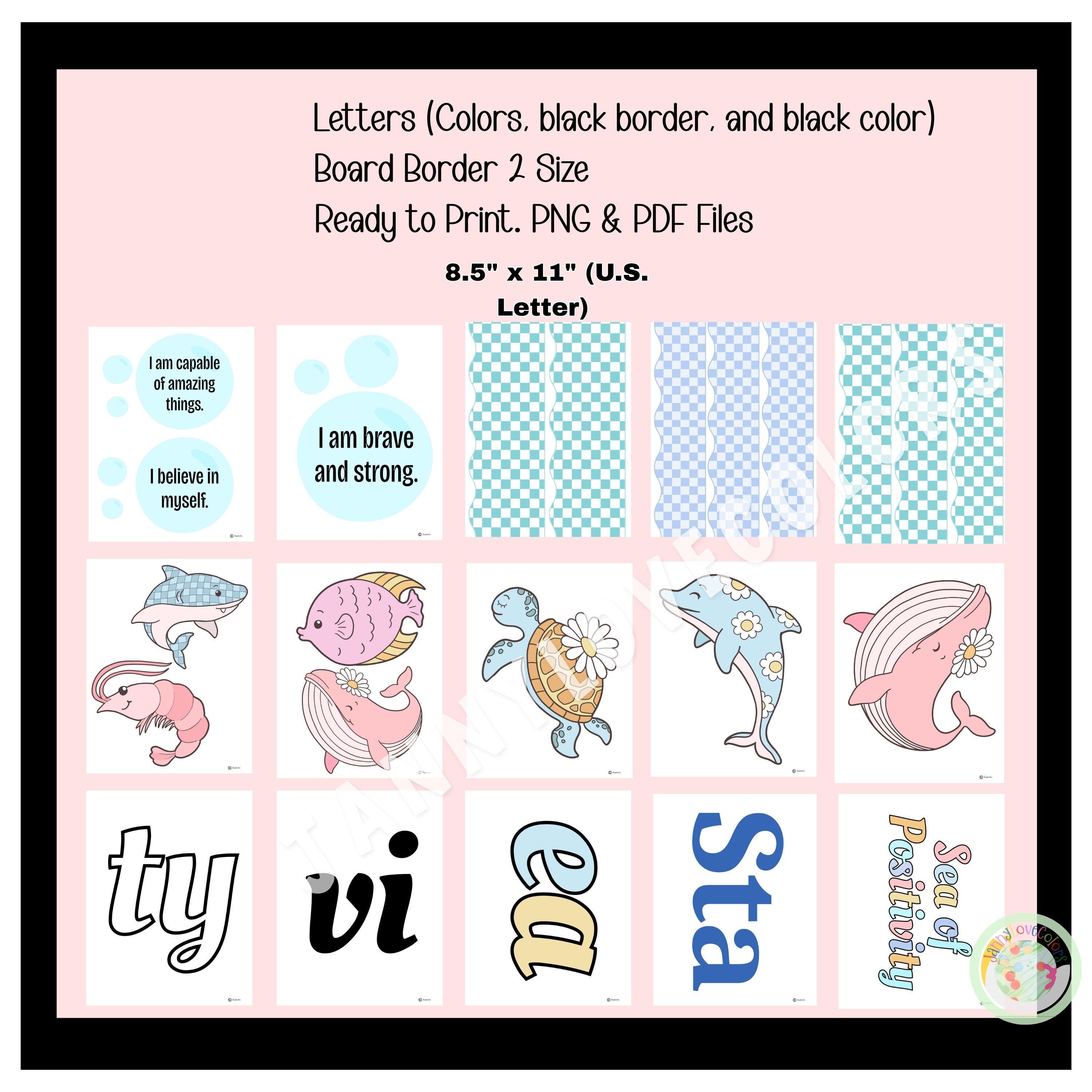 Under the Sea Affirmations Bulletin Board Kit | Positive Classroom ...