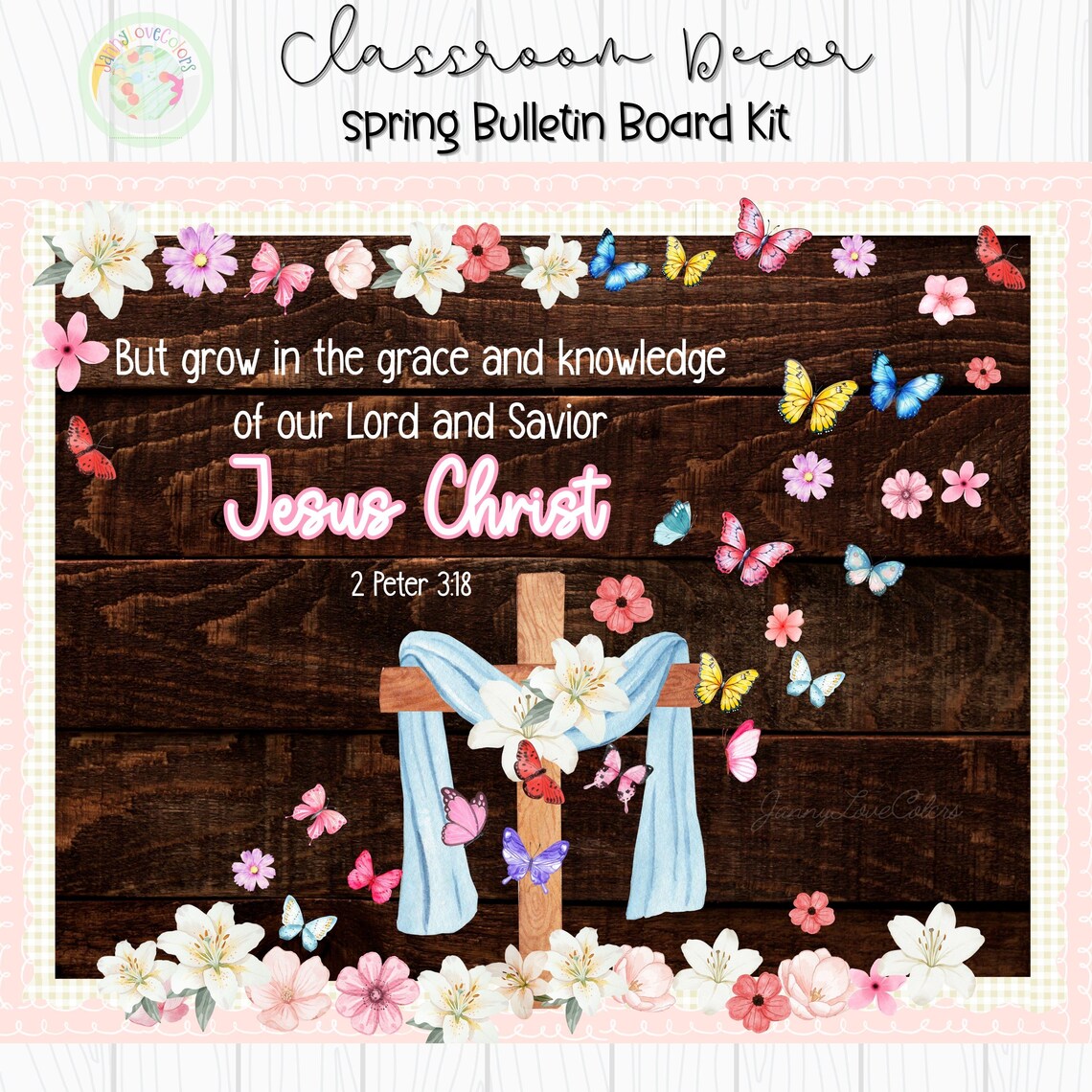 Easter Bulletin Board Ideas Door Decor Christian Spring April ...