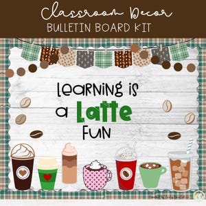 Coffee Lover Classroom Bulletin Board Decor (digital Download) - Etsy