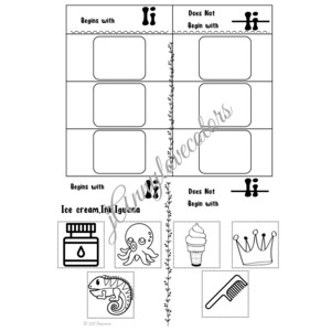 Letter Sound Sorting Beginning Sounds Digital Printable Phonological ...