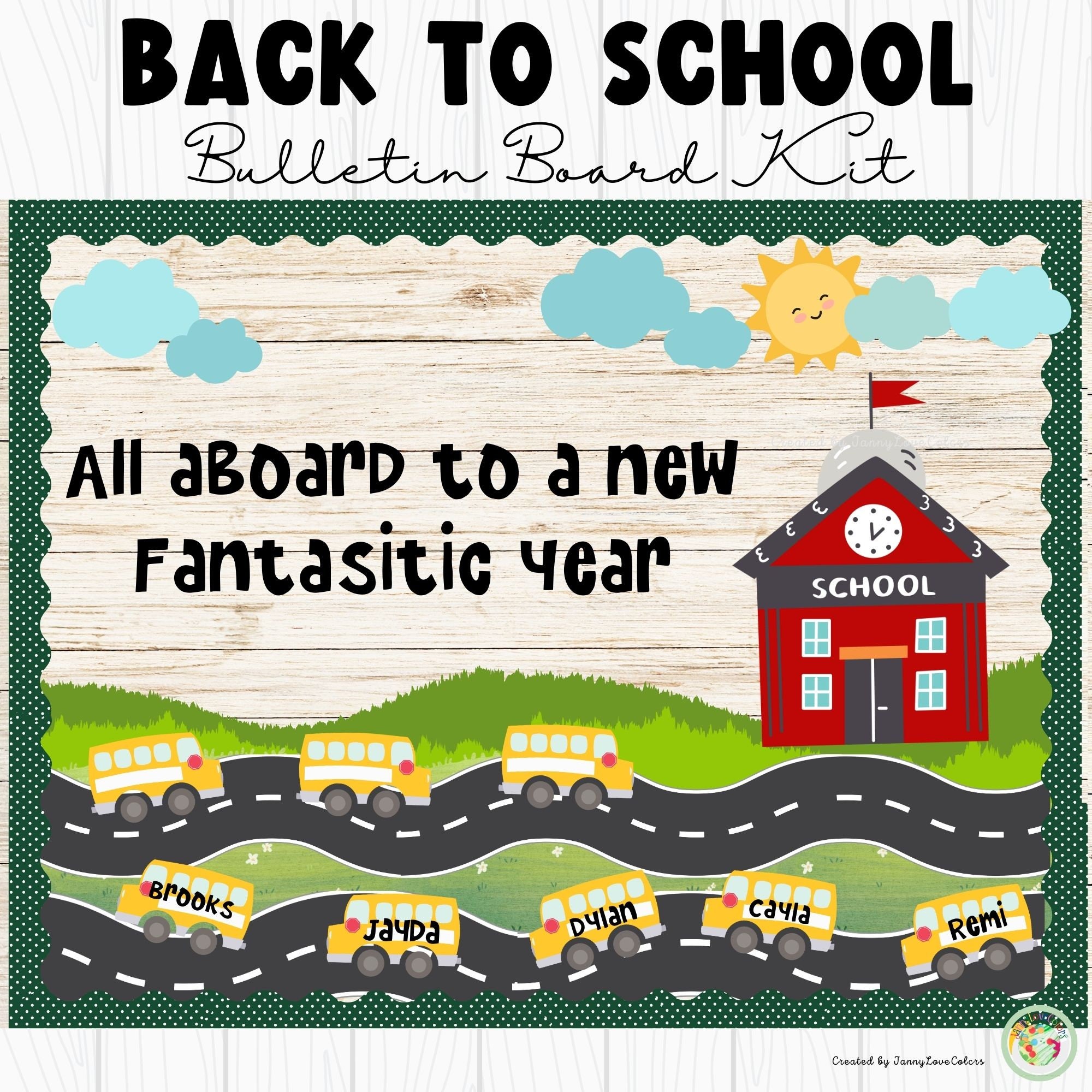 Bus Back to School Bulletin Board Kit | Door Decor | Classroom Decor - Etsy