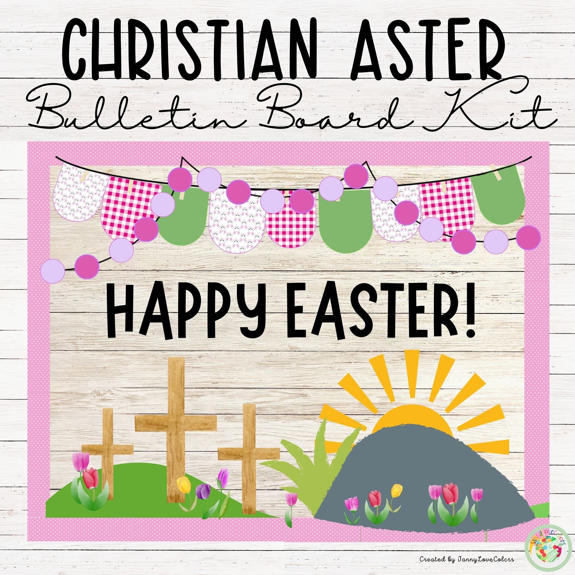 Resurrection Easter Bulletin Board Kit Classroom Decor Christian ...