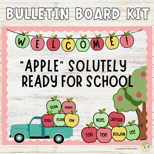 Apple Back to School Bulletin Board Kit: Classroom Door Decor (PDF ...