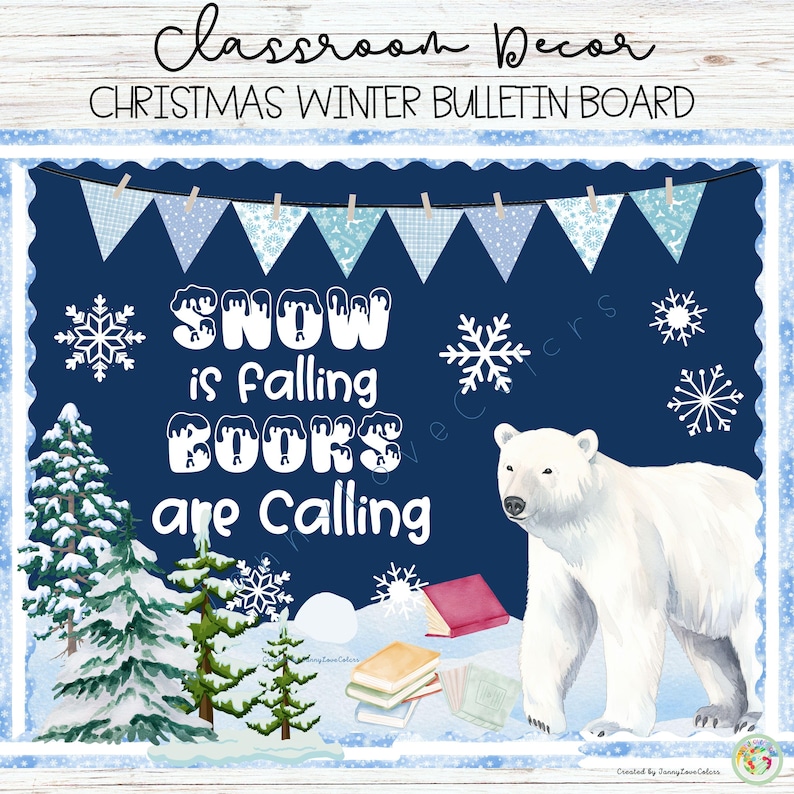 Winter Wonderland Bulletin Board Kit: Classroom Decor (digital Download ...