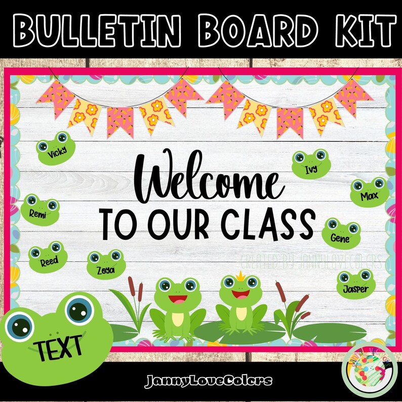 Frog Bulletin Board Ideas and Door Decor Christian Bulletin - Etsy