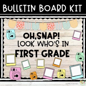 Back to School Polaroid Bulletin Board Kit Classroom Decor Editable - Etsy