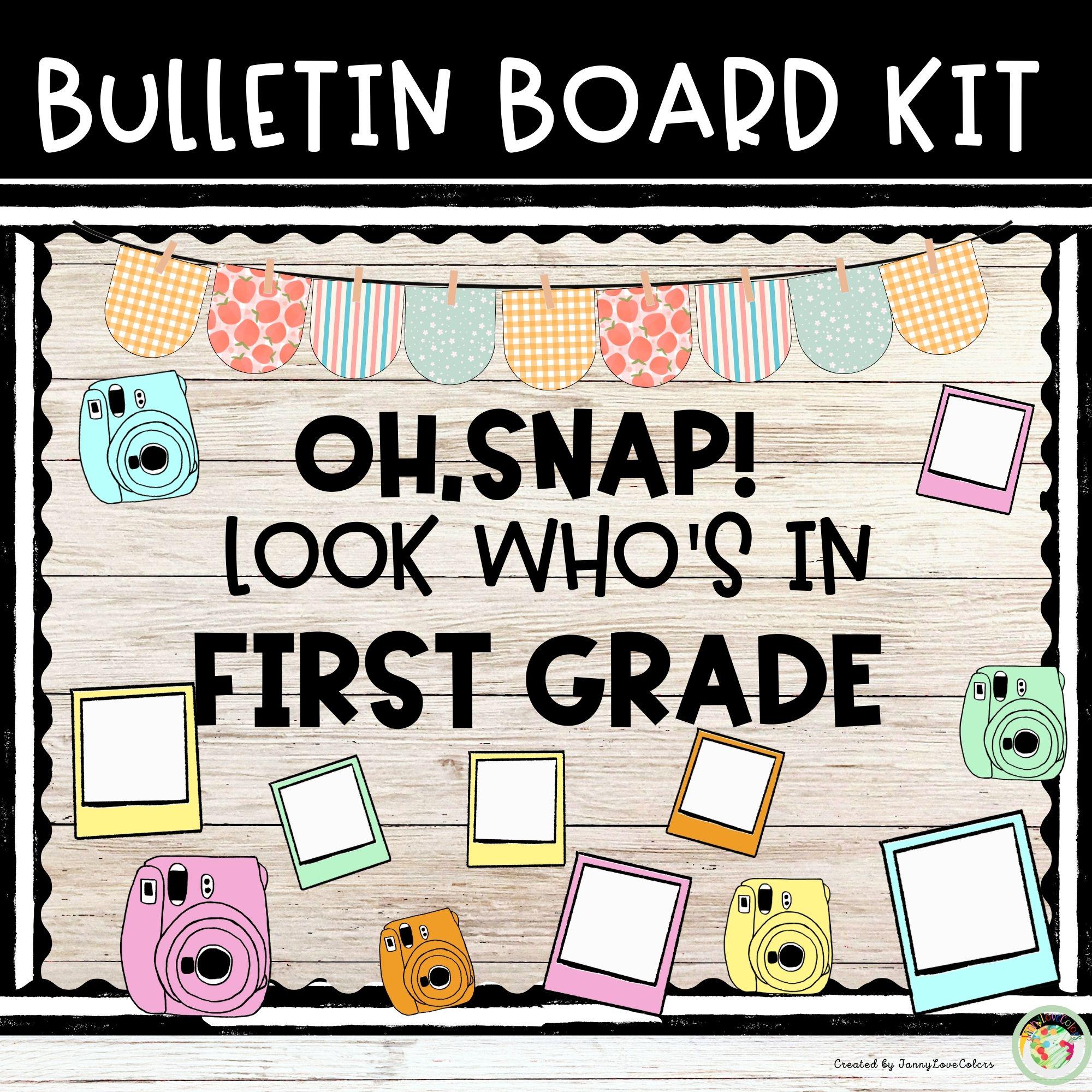 Back to School Polaroid Bulletin Board Kit Classroom Decor Editable - Etsy