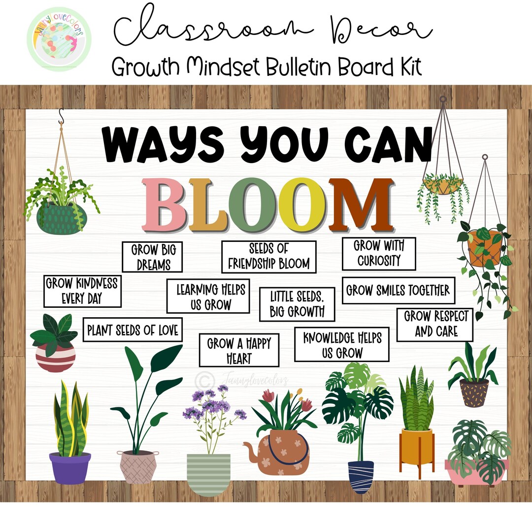 Back to School Bulletin Board Kit | Motivational Quotes Bulletin Board ...