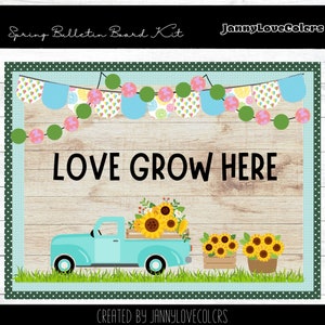 Spring Bulletin Board Kit: Ready to Grow Classroom Decor (printable) - Etsy
