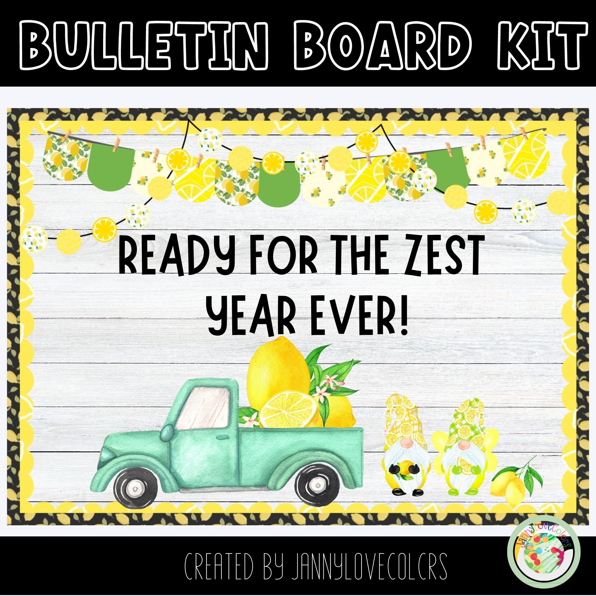 Ready for the Zest Year | Lemon Summer Bulletin Board | Door Decor ...