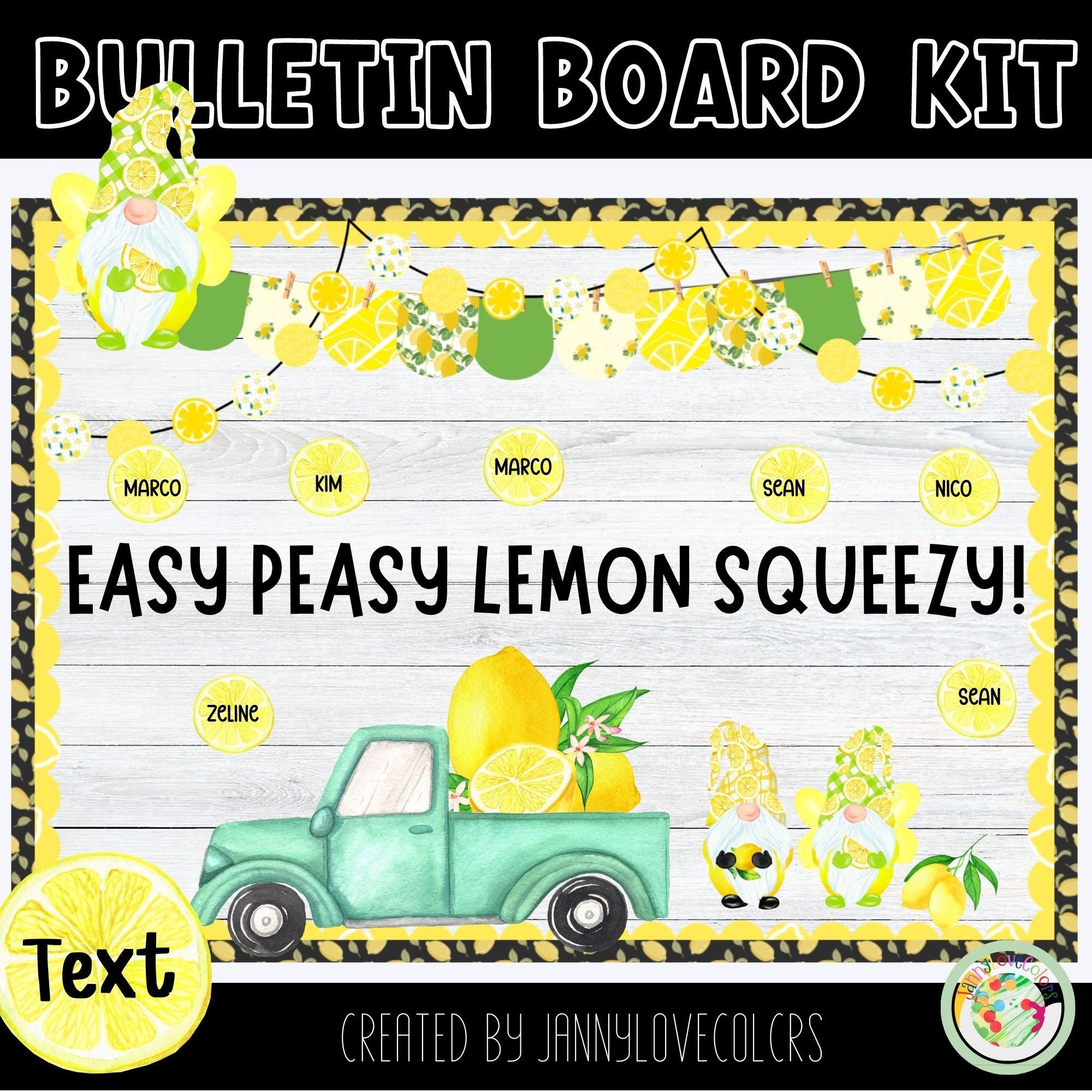 Lemon Classroom Decor Bundle: Modern Farmhouse Theme (editable) - Etsy