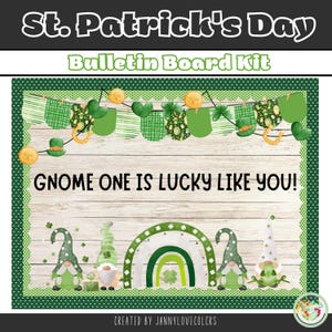 Gnomes - St Patrick’s Day - March Bulletin Board Kit Happy St. Patrick ...