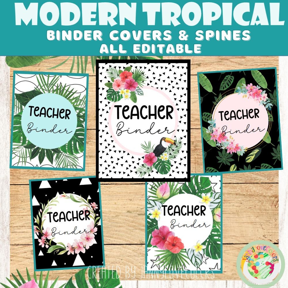 Modern Tropical, Classroom Decor Bundle, Door Decor, Back to School ...