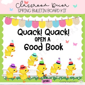 Ducks Spring Bulletin Board Kit Door Decor March & April Classroom ...