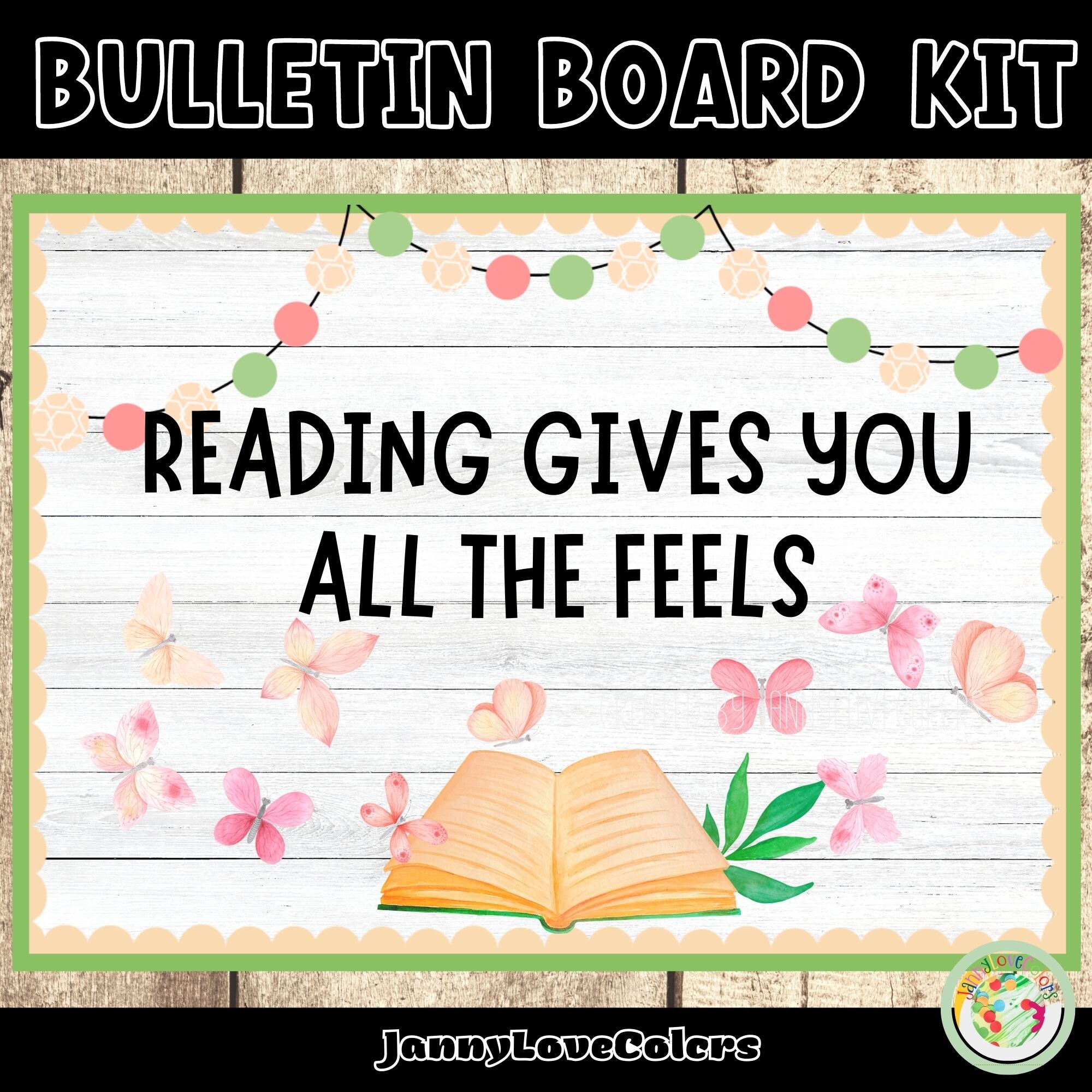 Library Bulletin Board Reading Bulletin Board Spring Bulletin Board ...