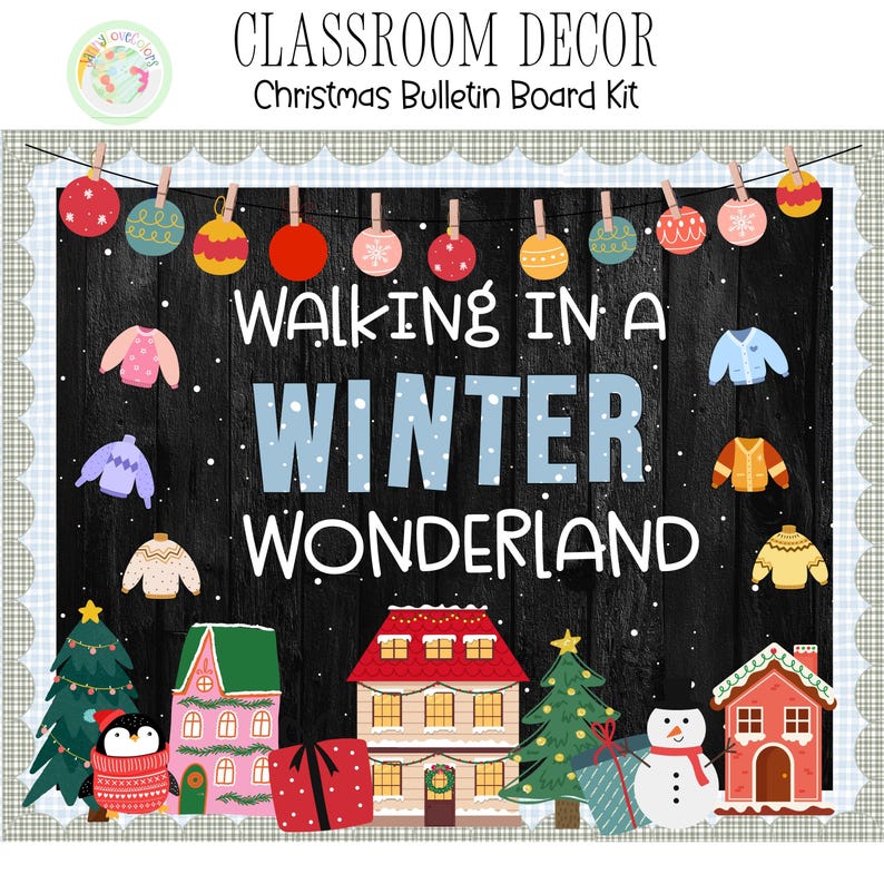 Sweater Weather Classroom Bulletin Board Kit (digital Download, PDF ...