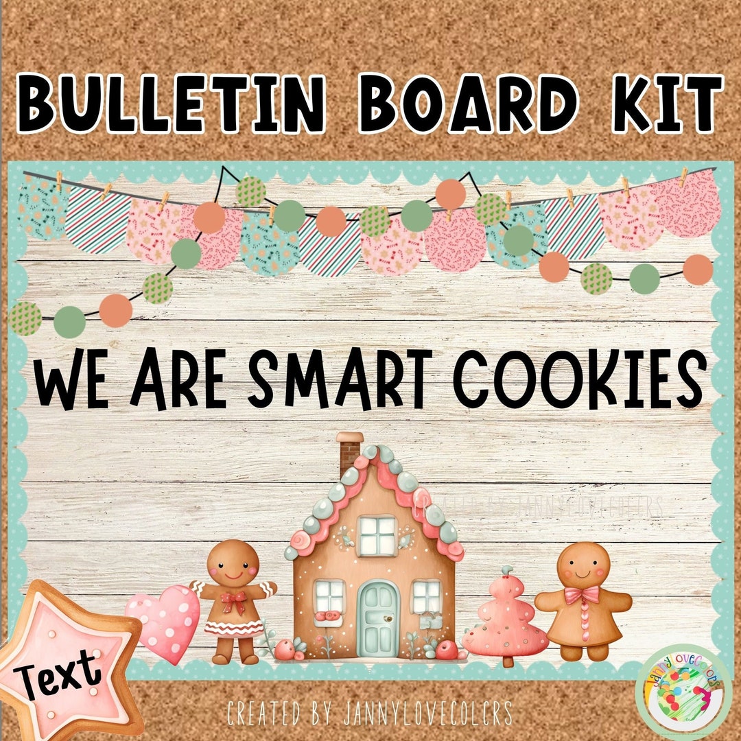 Gingerbread Bulletin Board Christmas Classroom Decor Smart - Etsy