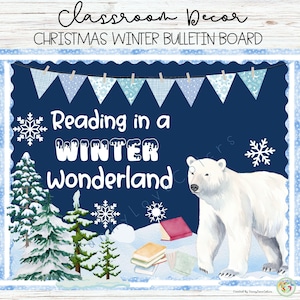 Winter Wonderland Bulletin Board Kit: Classroom Decor (digital Download ...