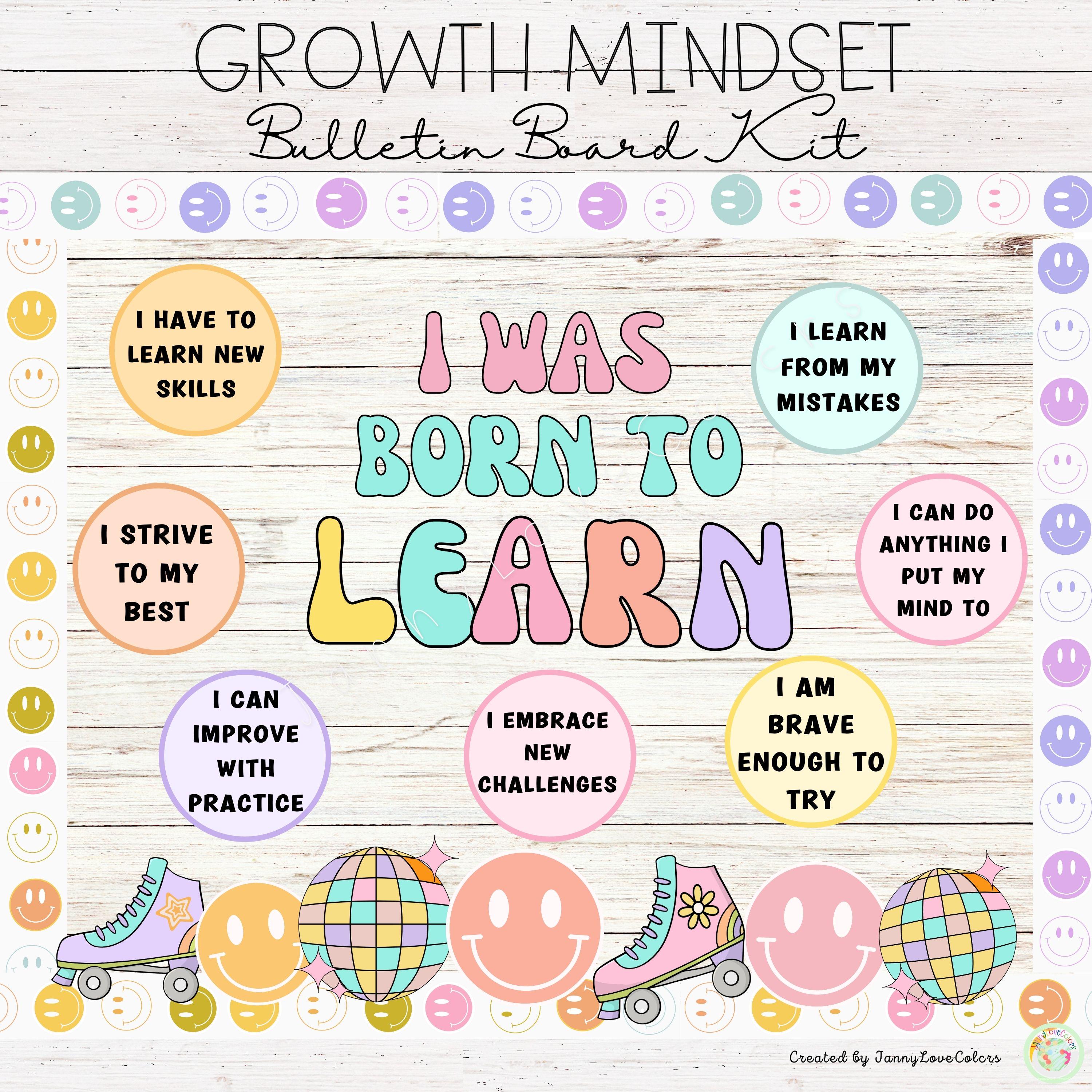 Motivational Quotes Bulletin Board Kit Growth Mindset Door Decor - Etsy