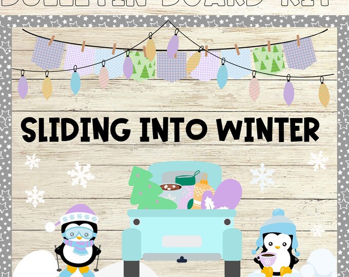 Winter Bulletin Board Kit | Classroom Decor | January Classroom Decor ...