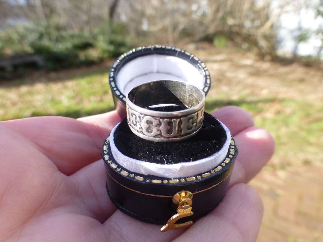 Rare Antique REGARD Recuerdo Victorian Solid Sterling Silver Mourning ...