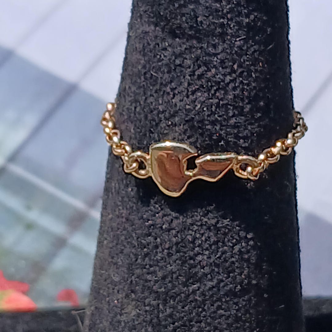 Vintage Block Island Solid 14k Yellow Gold Ring, Size 6.75, Gorgeous ...