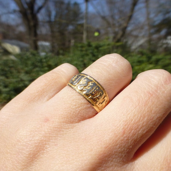Love Token Ring - Etsy