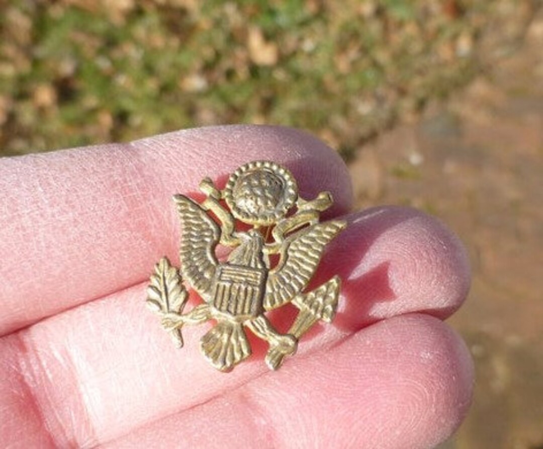 Antique WWII Era Eagle Shield Gold Filled Brooch, Circa 1940s, Must See ...