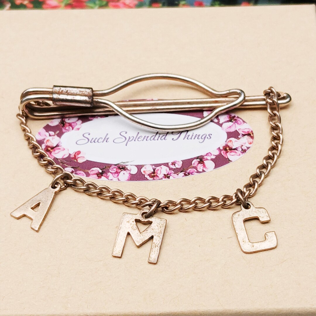 1950s Art Deco AMC Initials Tie Clip, Circa Art Deco 1950s, Amazing ...