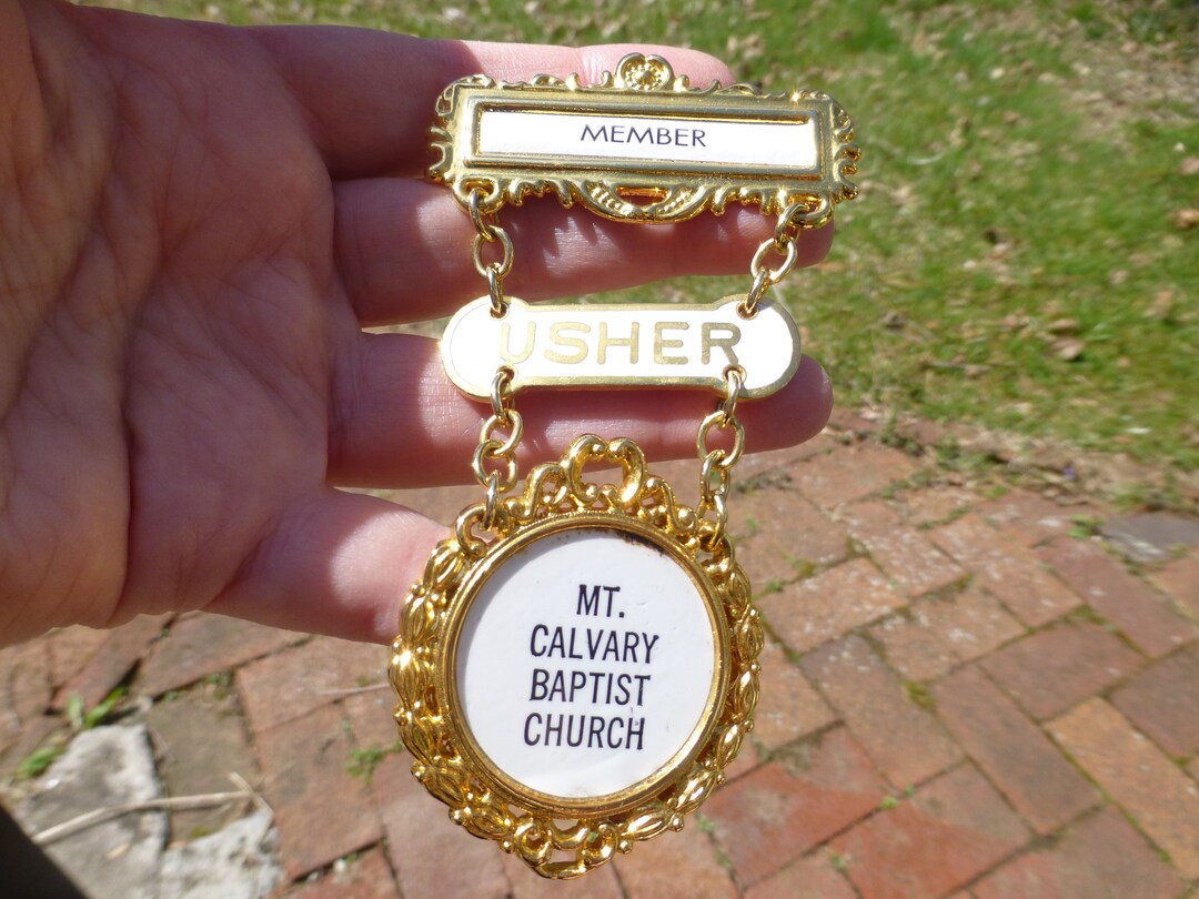 Vintage Art Deco Church Usher Gold Filled Brooch, Circa 1930s, Hard to ...