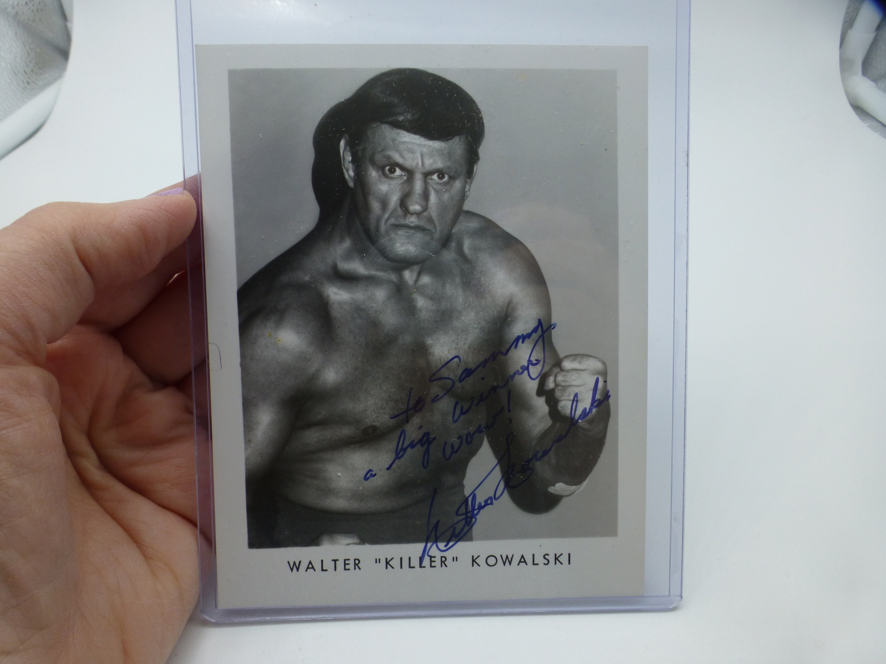 Vintage Signed Wrestler Walter Kowalski Large Photograph, All Original ...