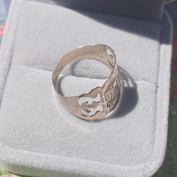 Antique Victorian Solid Gold Engraved Stag Animal Rin… - Gem