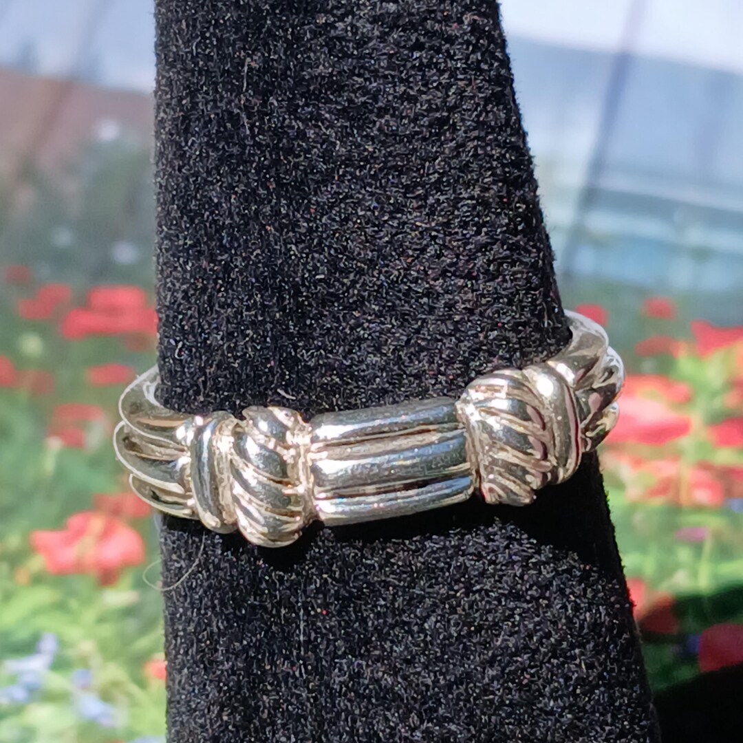 Vintage Genuine Judith Ripka Designer Solid Sterling Silver Ring, Like ...