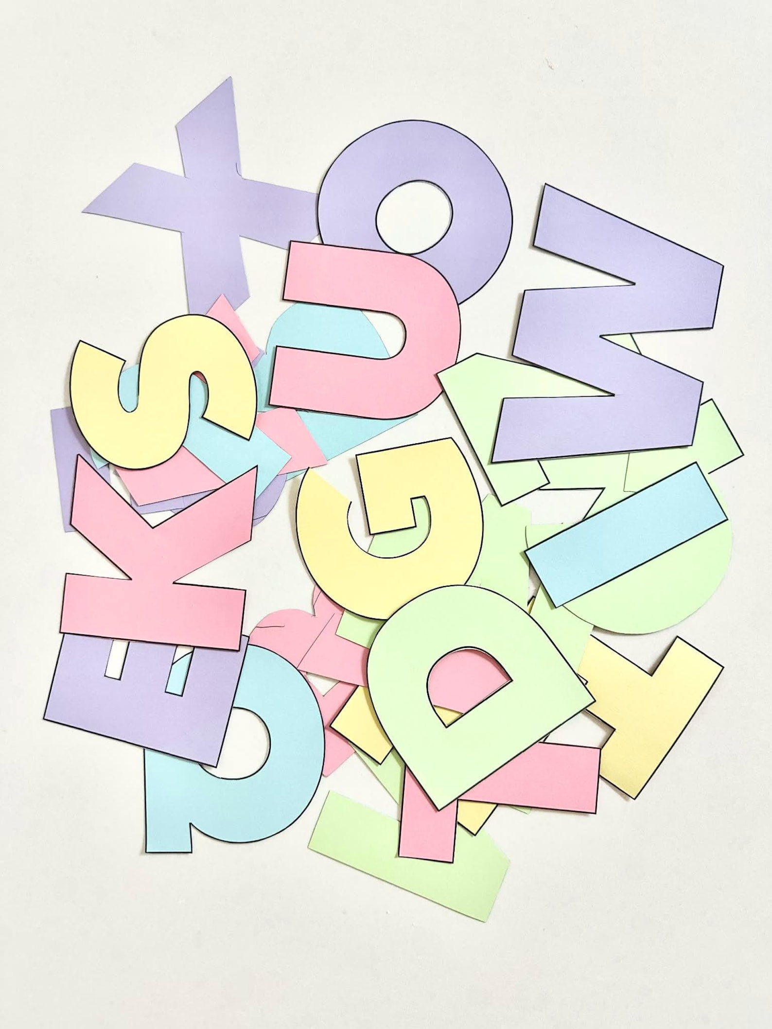 7 Inch Block Fabric Alphabet Letters (A-Z) and Numbers (0-9) - Digital ...