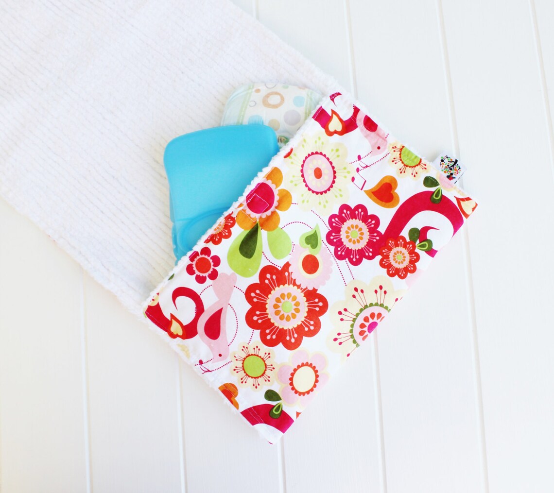 Change Mat With Storage Pouch and Burp Cloth - Etsy
