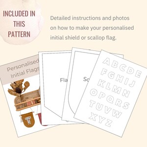 Initial Flag PDF Pattern - Etsy