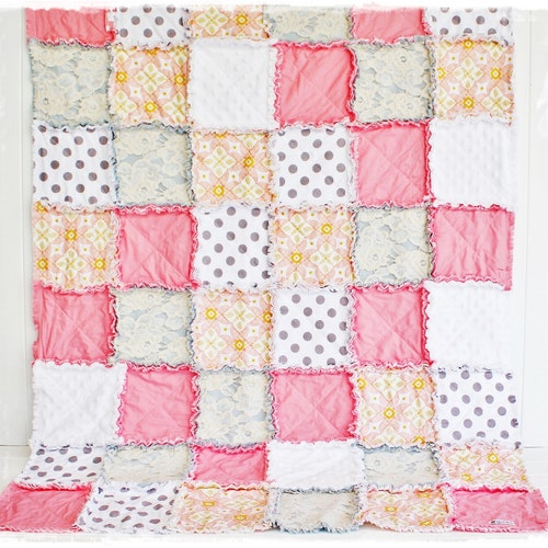 Denim Rag Quilt Tutorial PDF Pattern Picnic Blanket - Etsy