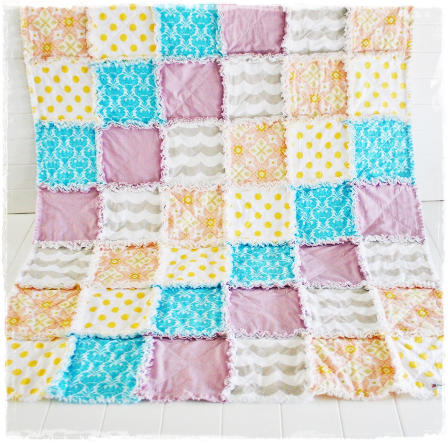 Reversible Rag Quilt Pattern PDF - Etsy
