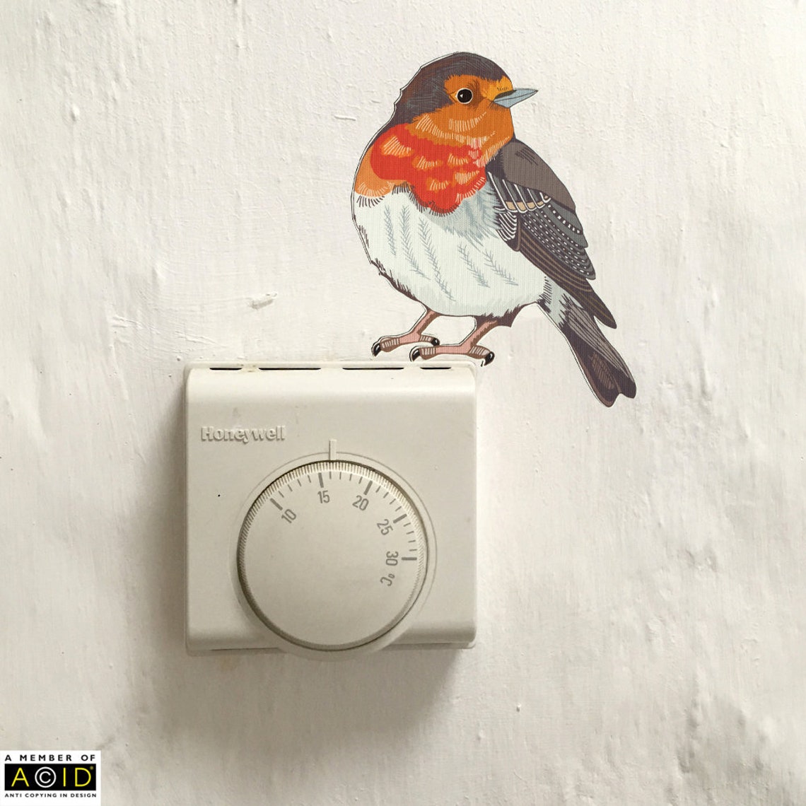 Robin Wall Decal Robin Wall Sticker Robin Wall Stickers - Etsy